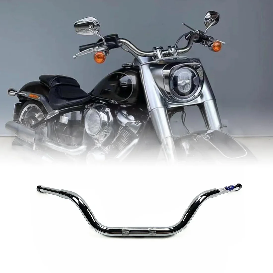 Motorcycle 1-1/4 inch moose knuckle handlebars for Harley Soft Tail Fat ...