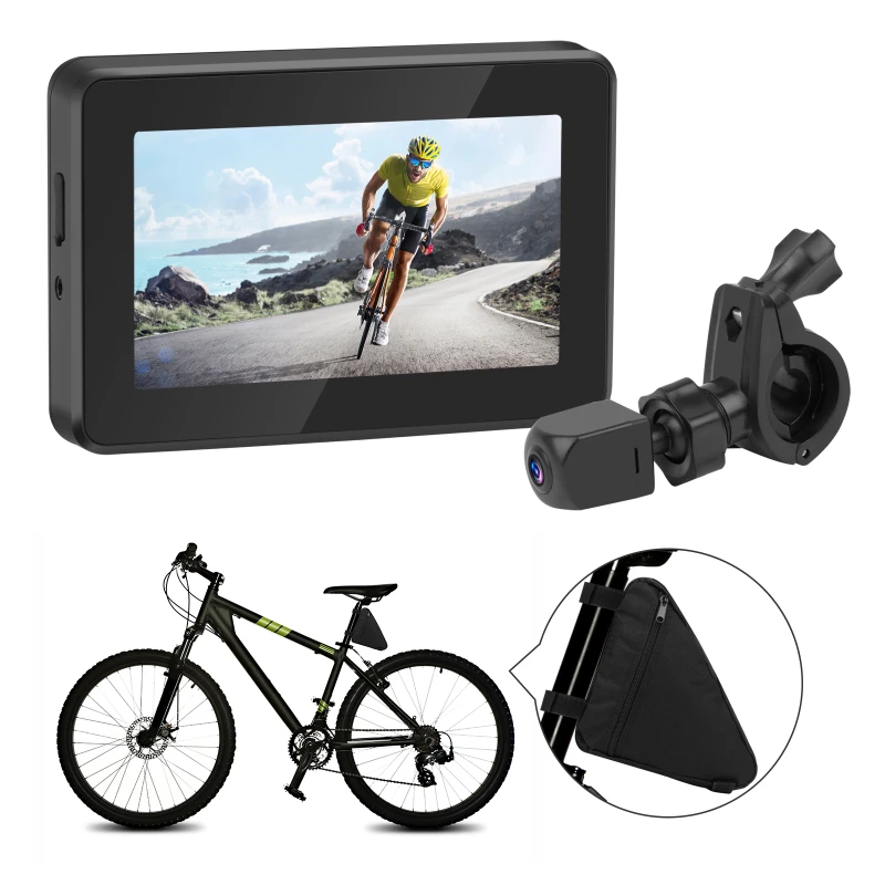 Bike-Bicycle-Mirror-1080P-Bicycle-Rear-View-camera-with-4-3-Screen-130 ...