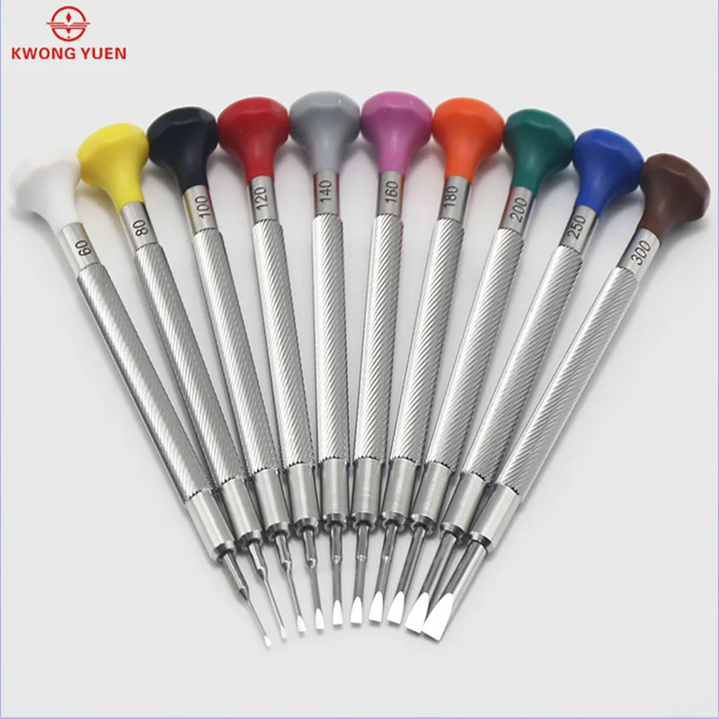 KWONG YUEN Watch repair tools All-steel screwdriver ten-pack ...