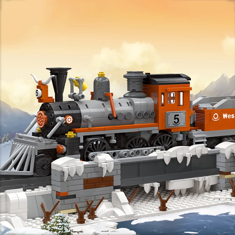 Western Train Model MOC 20th Century Industrial Revolution Series ...