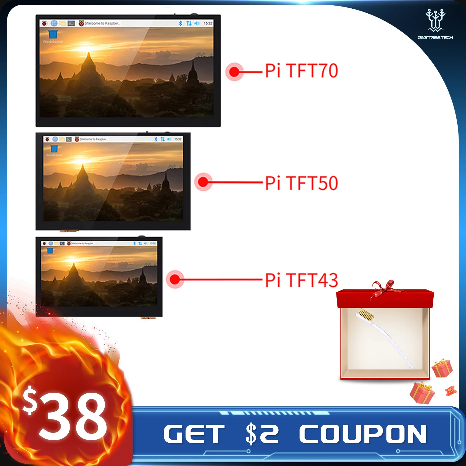BIGTREETECH-PITFT50-PITFT43-PITFT70-DSI-Capacitive-Touch-Screen-Raspberry-PI-LCD-Display-For ...