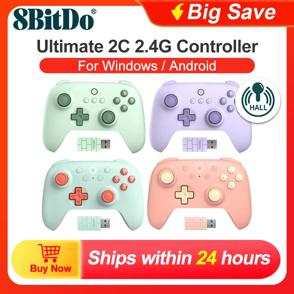 8BitDo-Wireless-Gaming-Controller-Gamepads-PC-Ultimate-2C-Preto-Mito ...