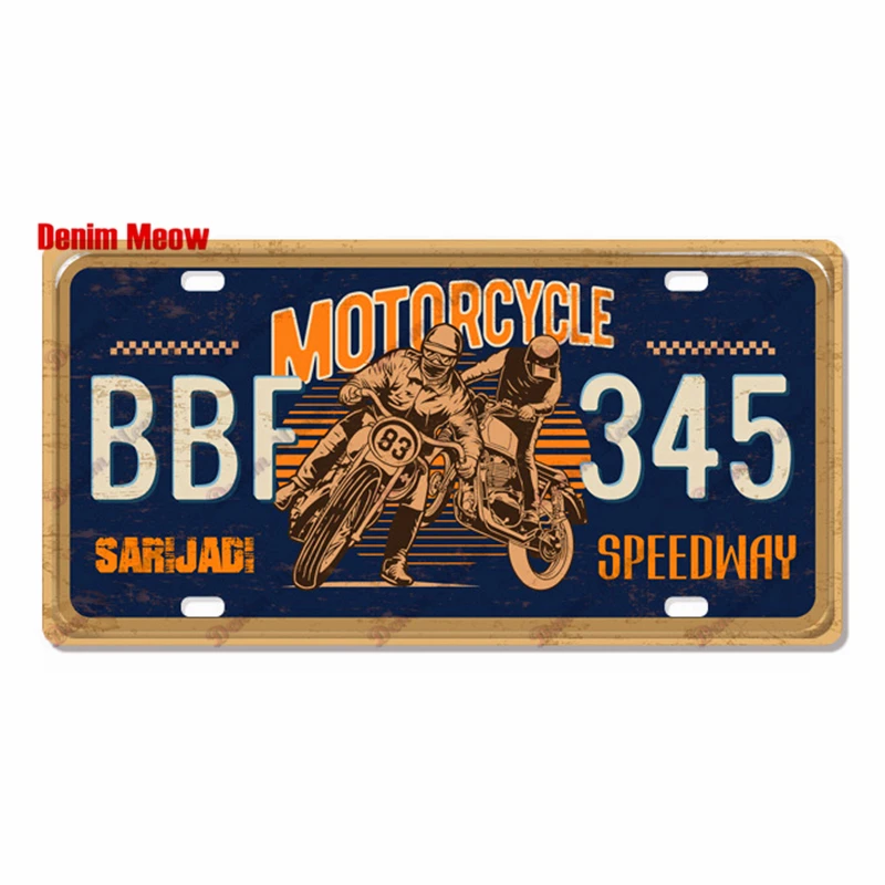 Custom Motorcycle License Plates