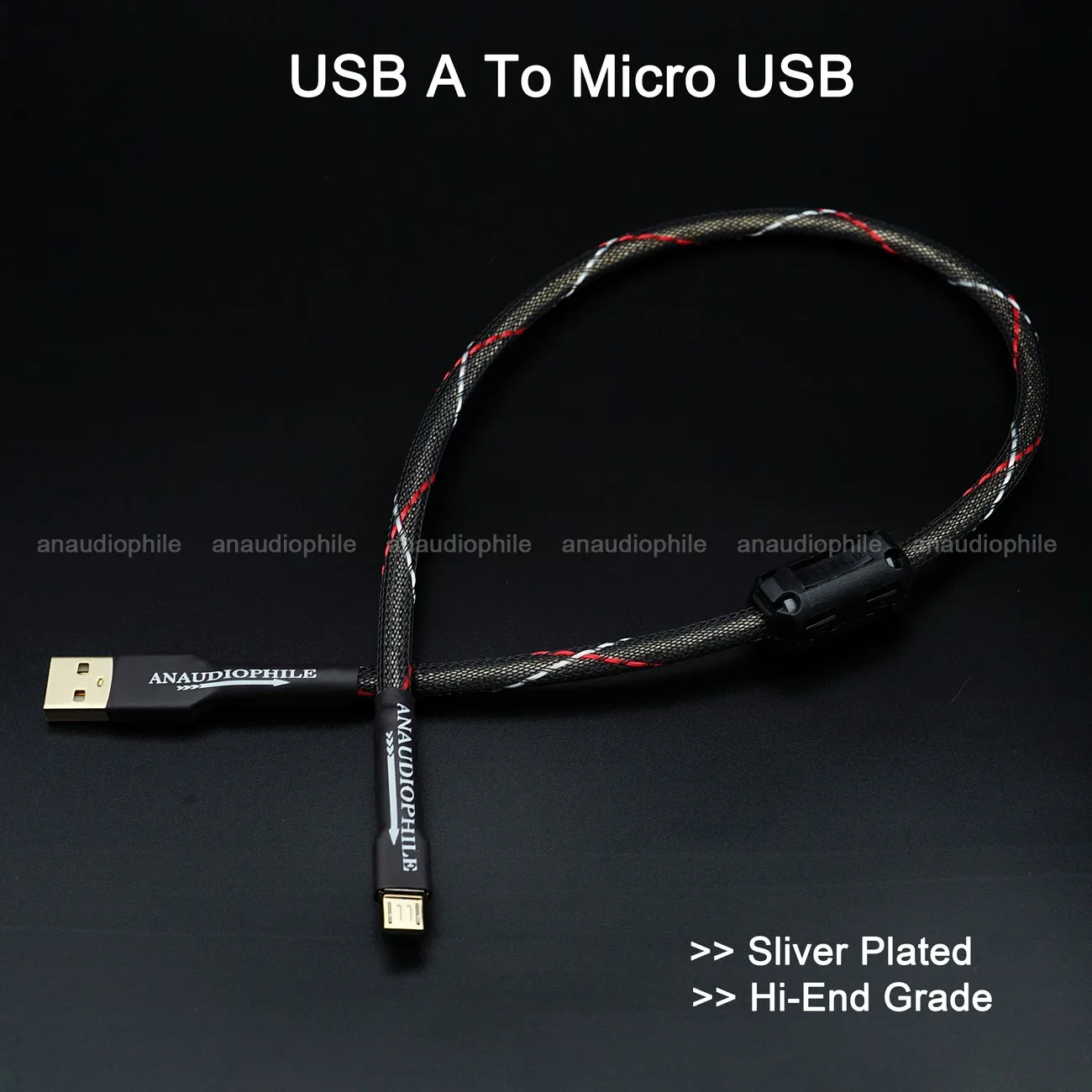 Sliver-Plated-USB-A-To-Micro-USB-Cable-5N-HiFi-USB-Type-A-To-Micro ...