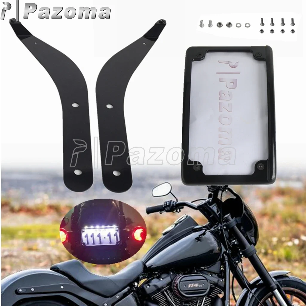 Pazoma-Motorcycle-LED-License-Plate-Bracket-Rear-Number-Plates-Frame ...