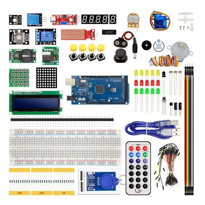 Starter-Kit-para-Arduino-Uno-R3-Breadboard-e-Suporte-Step-Motor-Servo ...