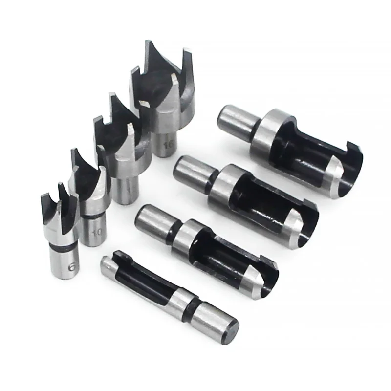 2pcs-Wood-Plug-Cutter-Cutting-Tool-Drill-Bit-Set-Straight-And-Tapered ...