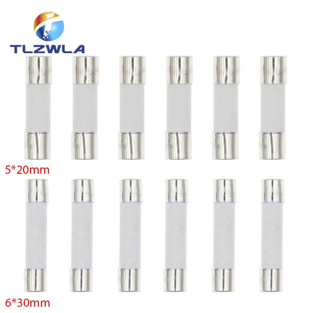 10pcs 5*20mm Fast Blow Ceramic Fuse 5x20mm 250v 0.1a 0.25a 0.5a 1a 1.5a 2a 2.5a 3a 3.15a 4a 5a ...