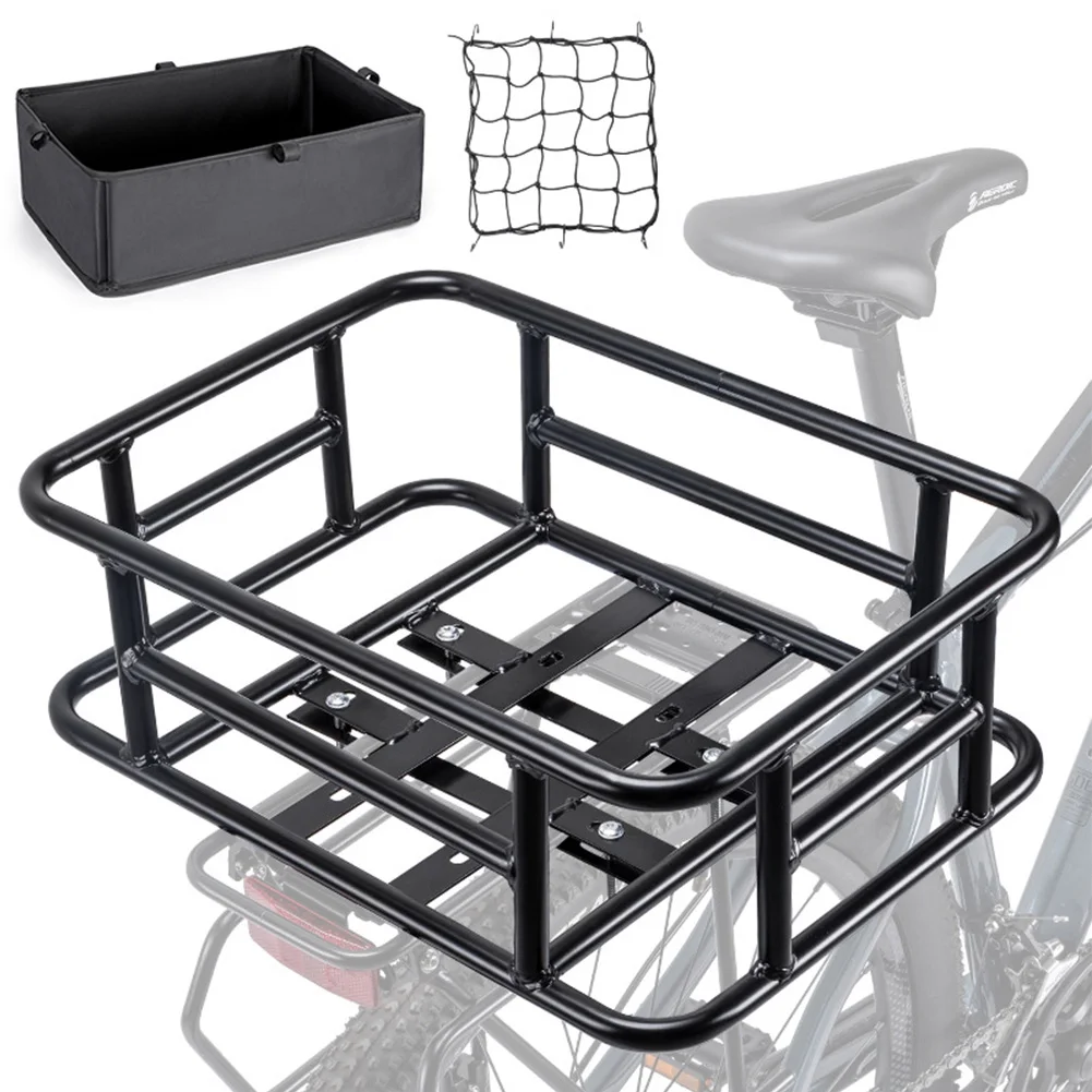 Rear-Bike-Basket-with-Waterproof-Liner-Cargo-Net-Large-Capacity-Rear ...