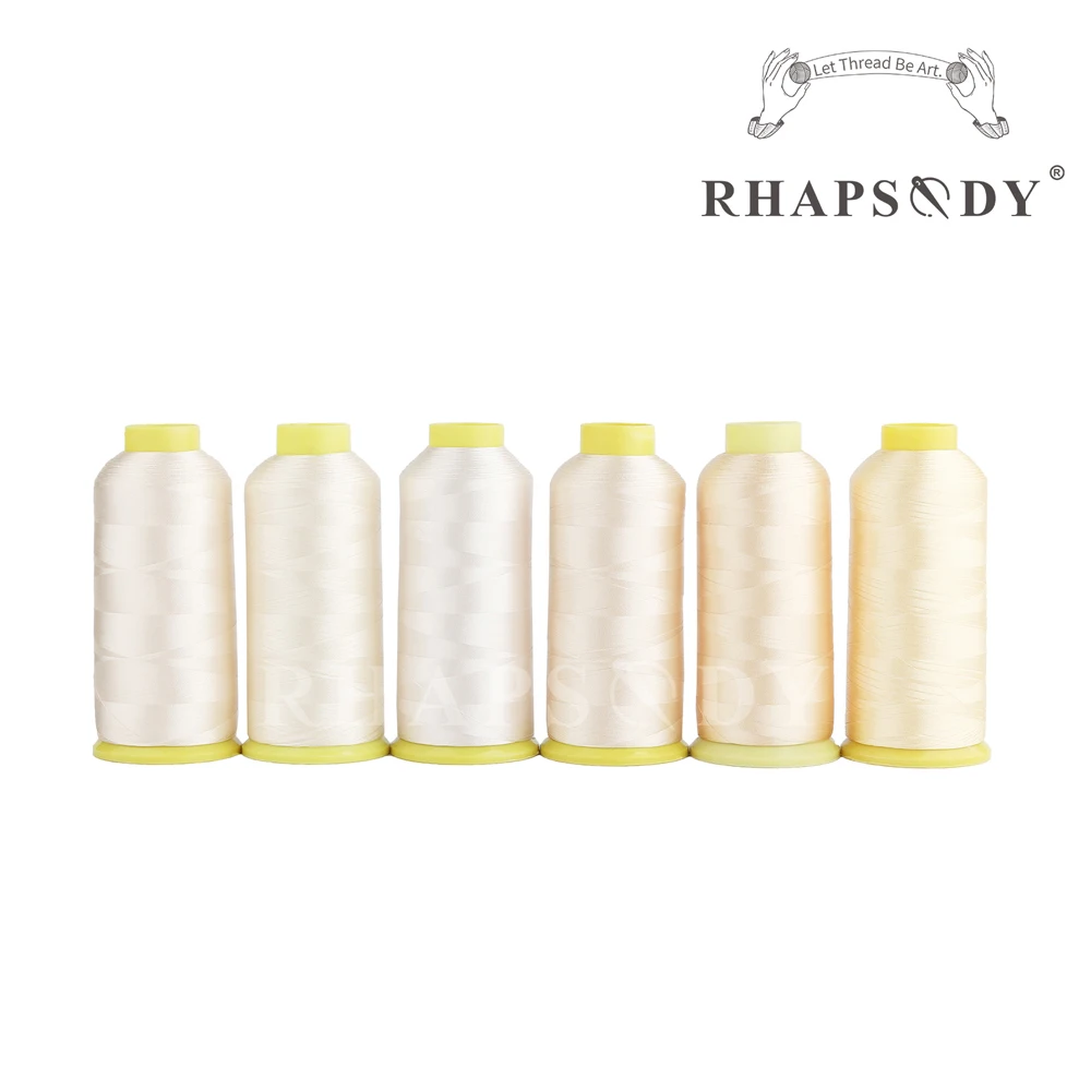 Rhapsody New Colors 5000m 40WT Polyester Embroidery Thread For Brother ...