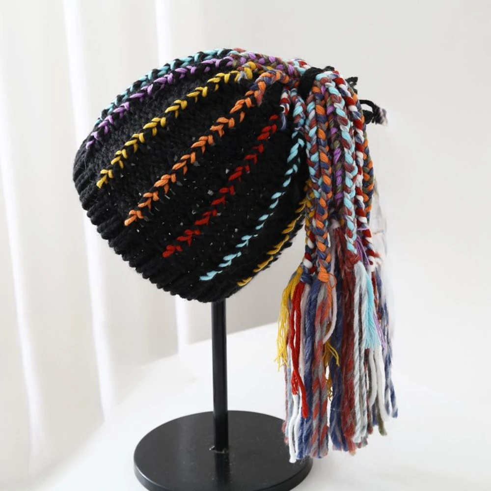 Fashionable-Funny-Woolen-Hat-Women-s-Reggae-Dreadlocks-Handmade-Hat ...