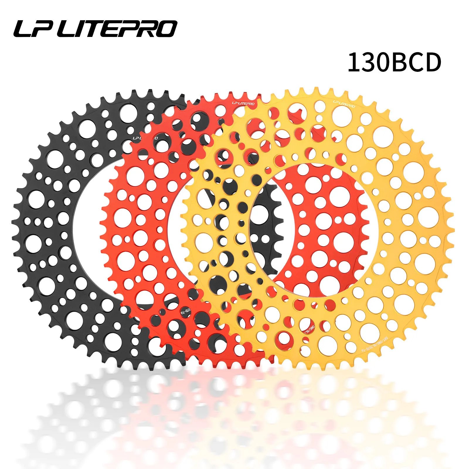 LP Litepro Bubble Chainring 130 BCD Folding Bike Narrow Wide Super ...