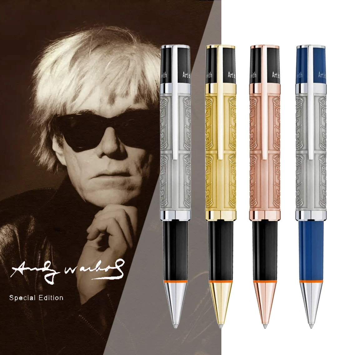 YAMALANG-Special-Edition-Andy-Warhol-Silver-monte-ballpoint-pen-office ...