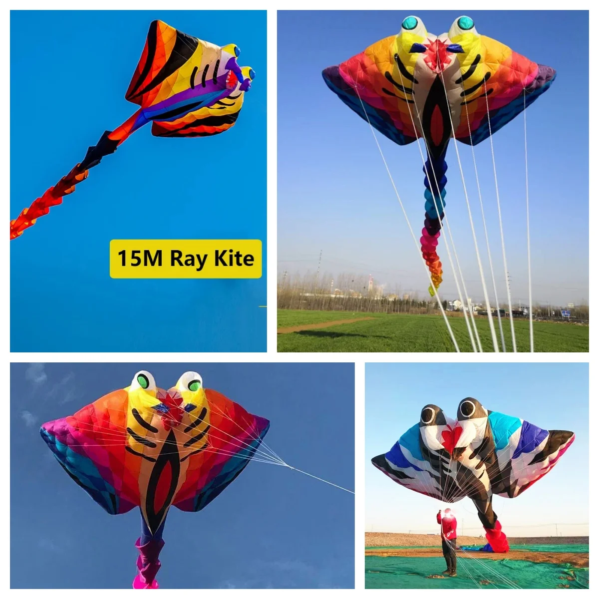 Free-Shipping-15M-Devil-Fish-Kite-for-Adults-Kite-Ray-Fish-Flying ...