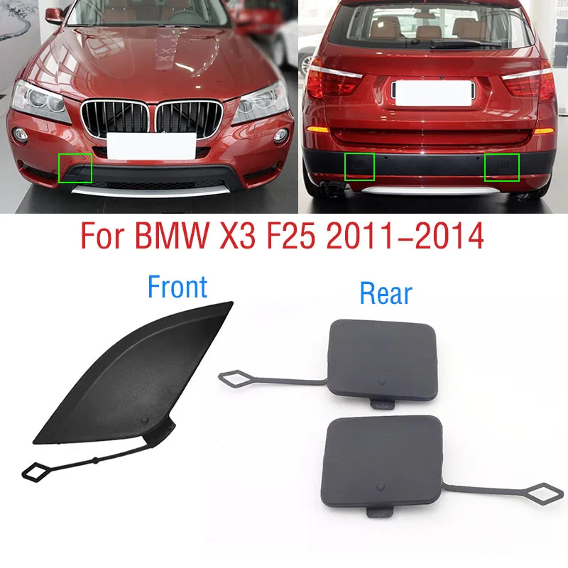 For-BMW-X3-F25-2011-2012-2013-2014-Car-Front-Rear-Bumper-Tow-Hook-Cover ...