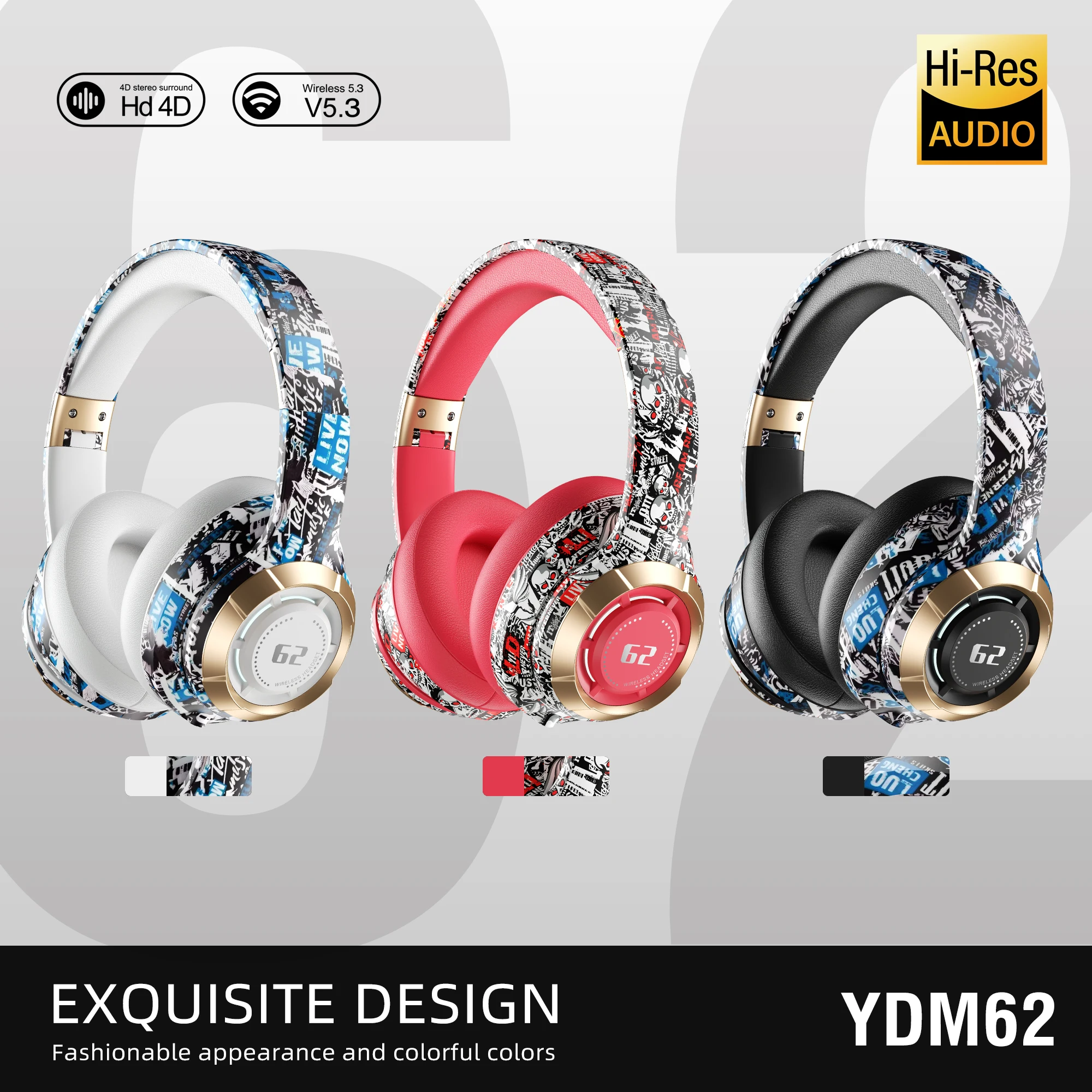 YDM-Wireless-Bluetooth-Headphones-With-Mic-Noise-Cancelling-Headsets ...