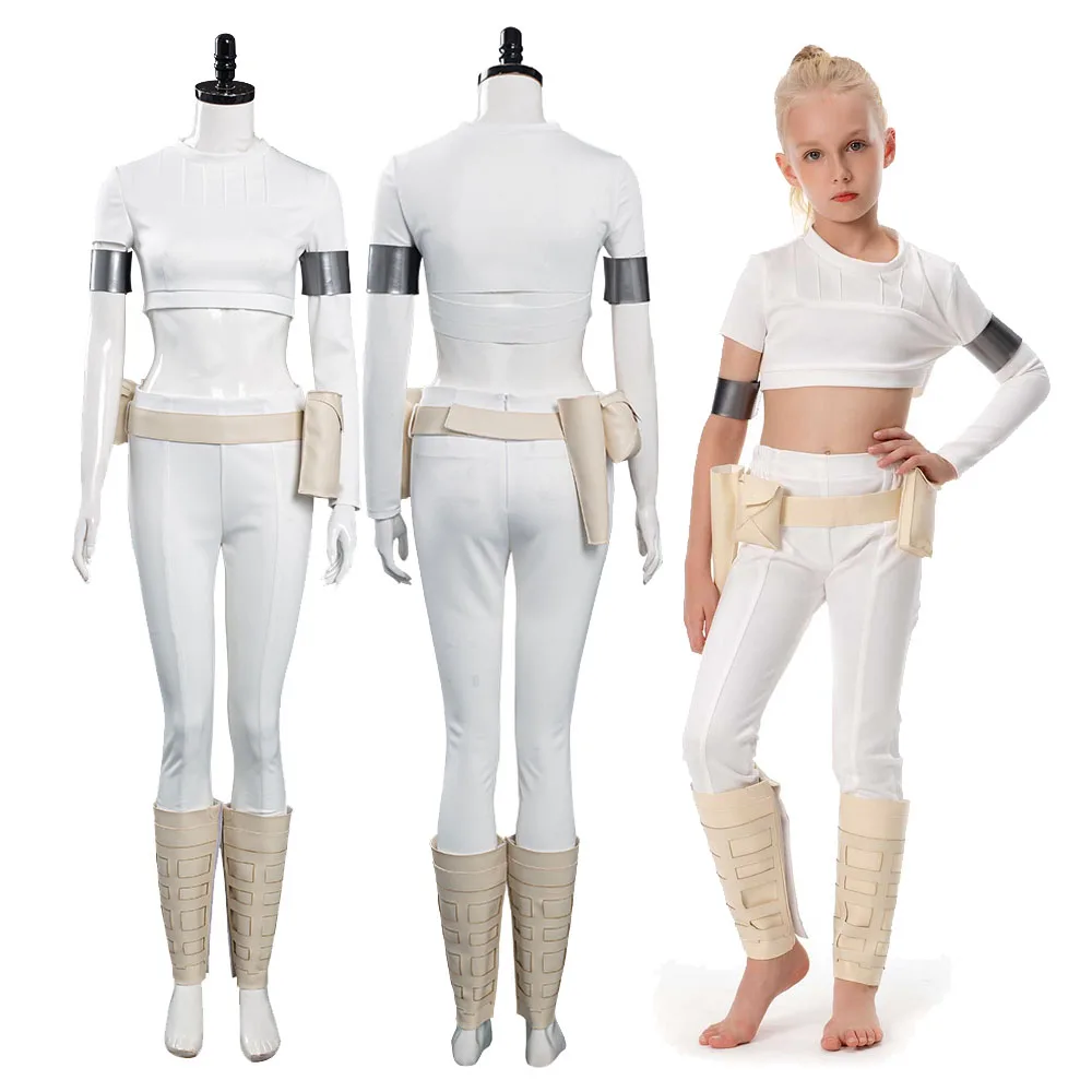Adult Children Padme Cos Amidala Roleplaying Top Pants Belt Movie Space ...