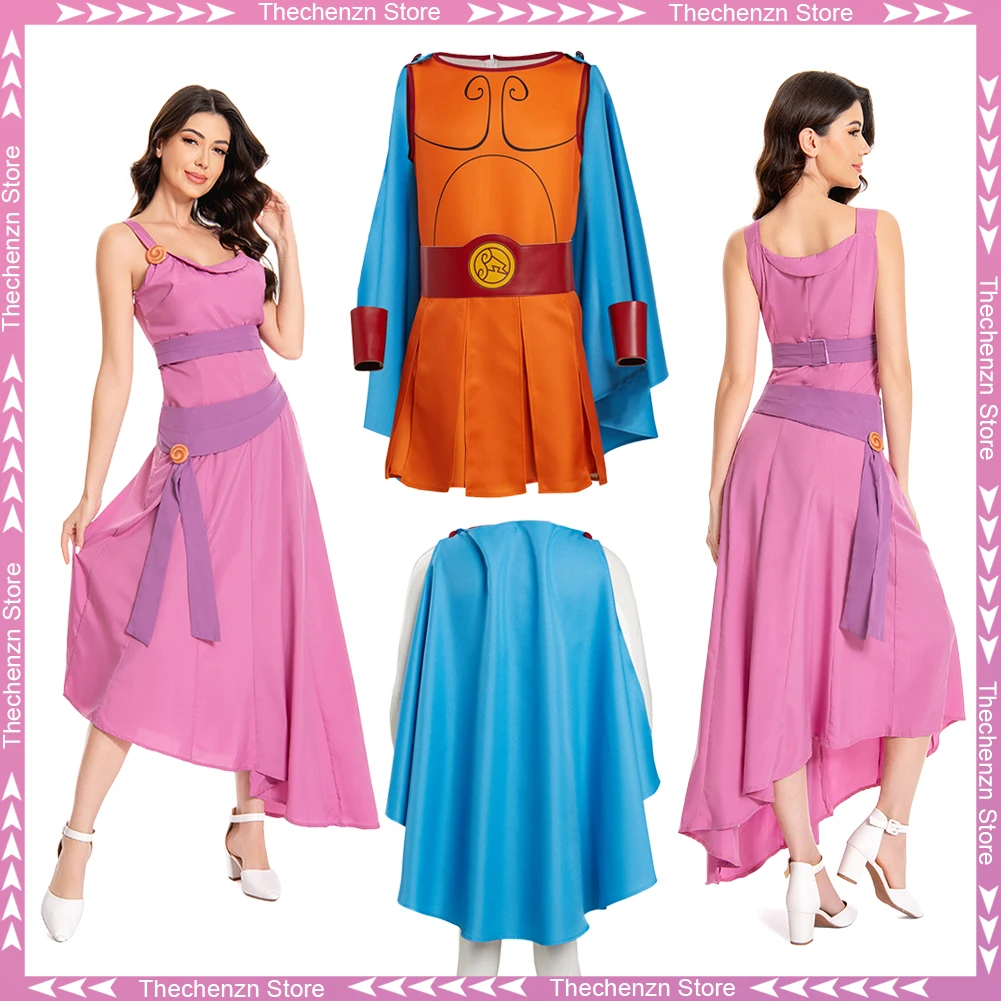 Fancy Dress Fantasia Megara Cosplay For Couple Cartoon Movie Heracles ...