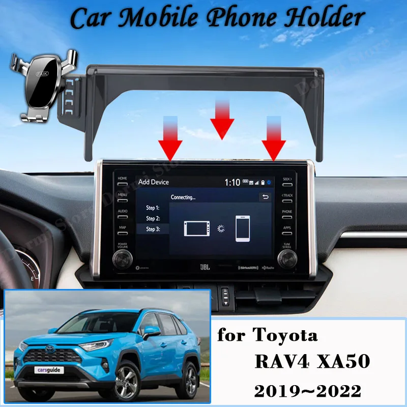 For-Toyota-RAV4-XA50-2019-2020-2021-2022-Screen-Car-Mobile-Phone-Holder ...