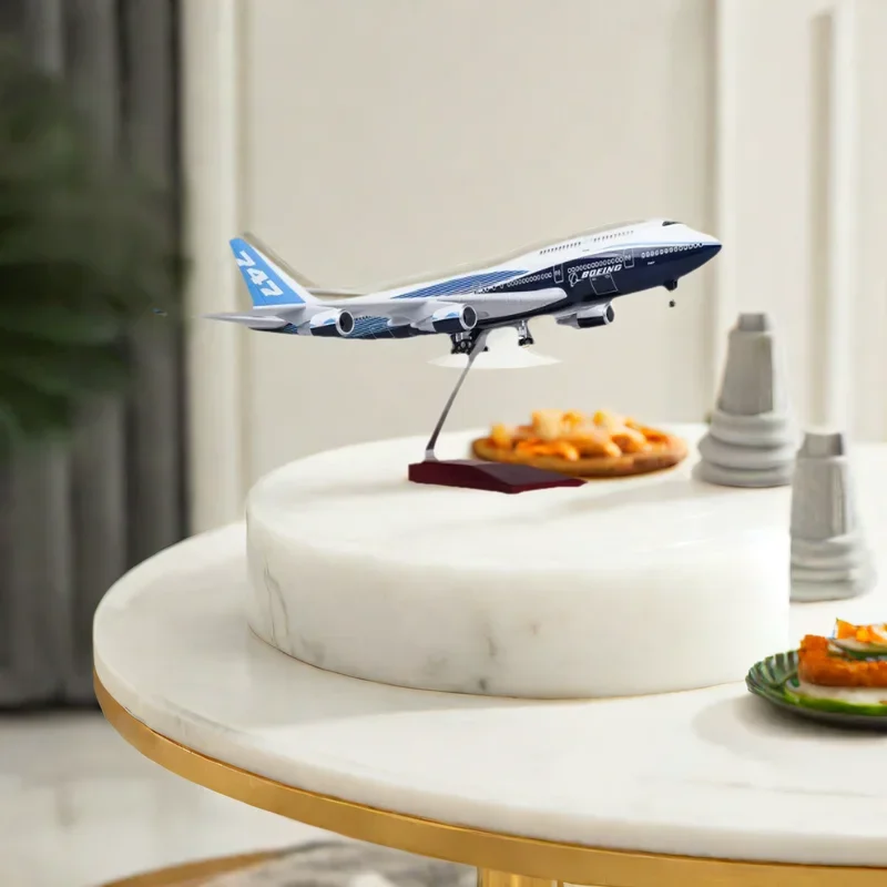 Kids Toy Scale Model Boeing 747 Civil Aviation Prototype Airplane 47CM ...