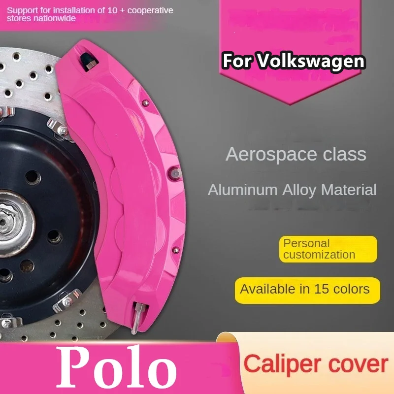 For Volkswagen VW Polo Car Brake Caliper Cover 3D Kit Fit 1.4 1.5 1.6 ...