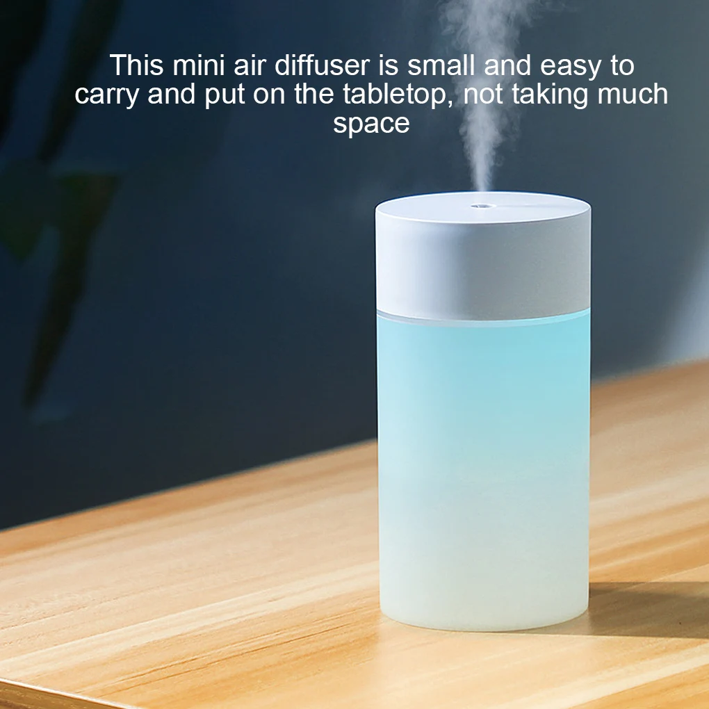 Humidificador de aire ultrasónico USB, lámpara LED, minidifusor de ...