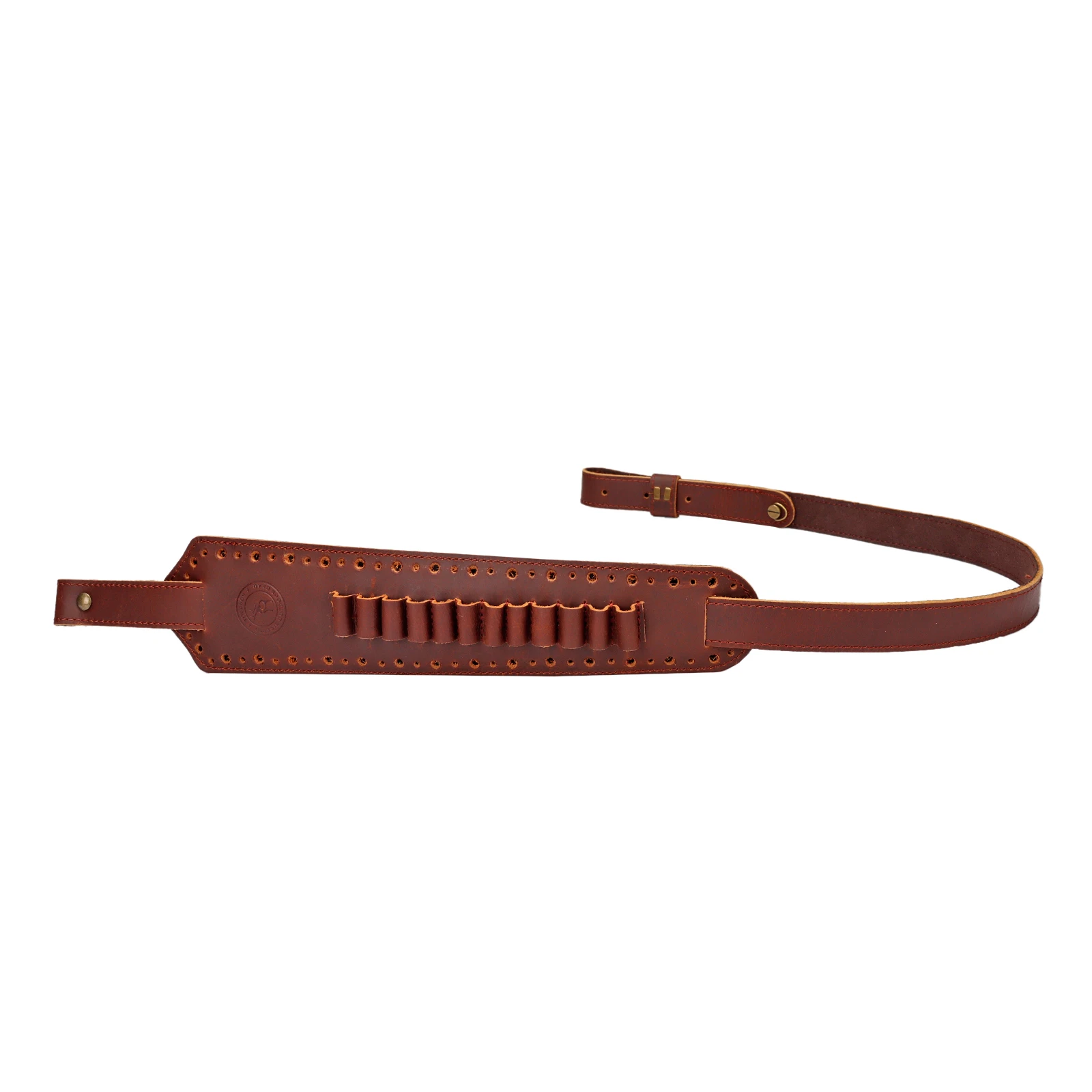 Tourbon-Hunting-Leather-Rifle-Sling-Gun-Shoulder-Strap-with-Cartridges ...