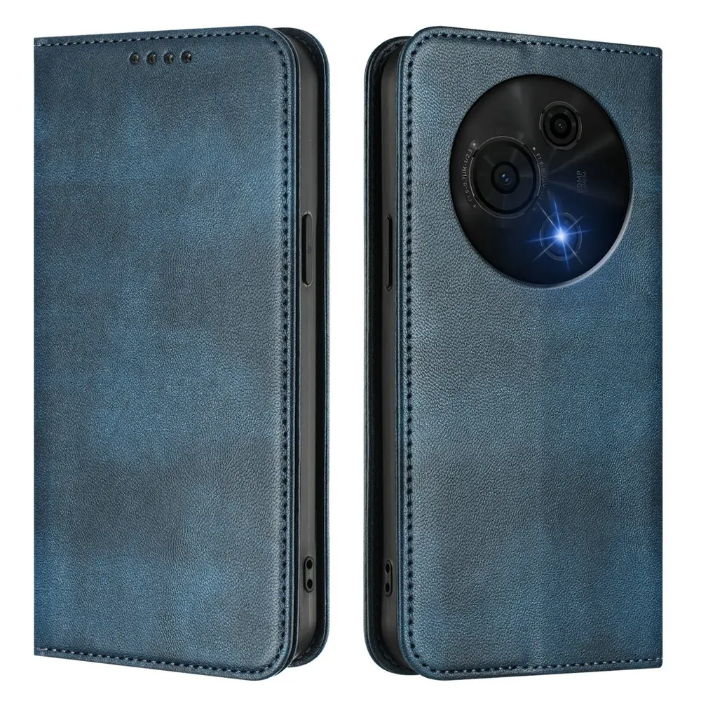 Premium RFID Leather Magnetic Flip Case Cover for TCL 50 Pro NxtPaper ...