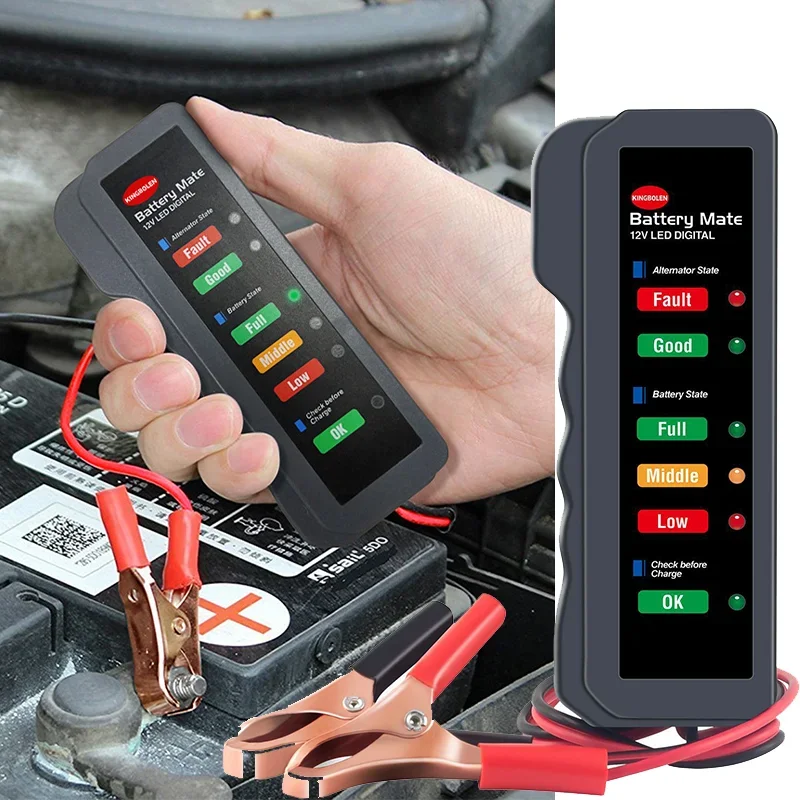 Automobile-Motorcycle-Battery-Tester-Car-Battery-Testers-ABS-Red-Yellow ...
