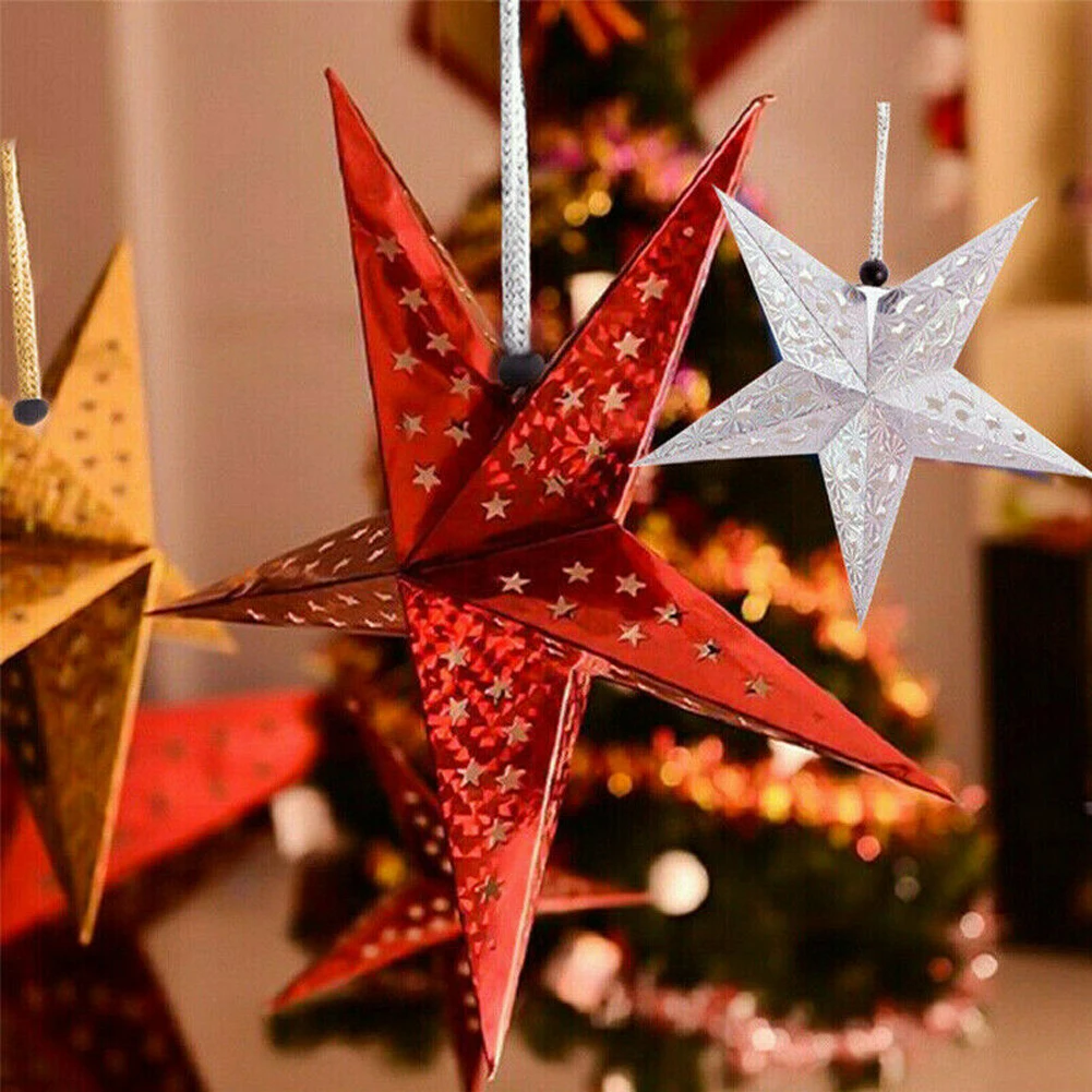 3d Paper Star Ornaments