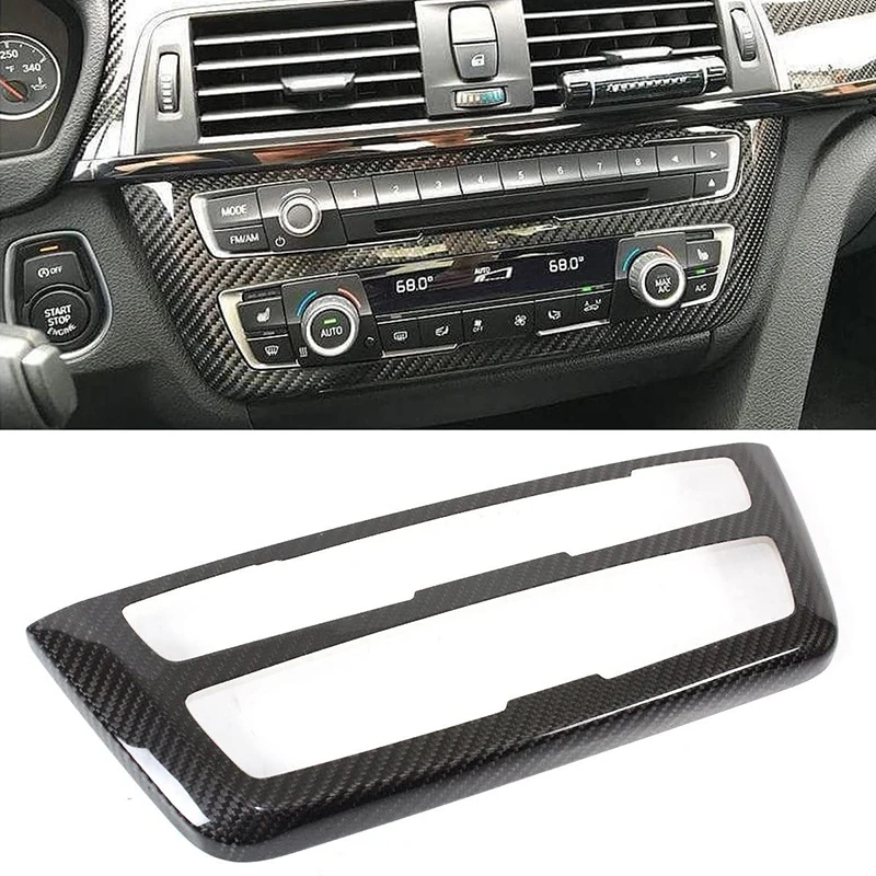 Carbon-Fiber-Look-Car-Console-Control-Panel-Trim-Decoration-Cover-for ...