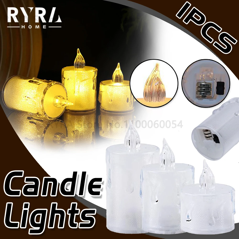 Flameless-LED-Candle-Light-Battery-Powered-Candles-Lamp-Tea-Lights-For ...