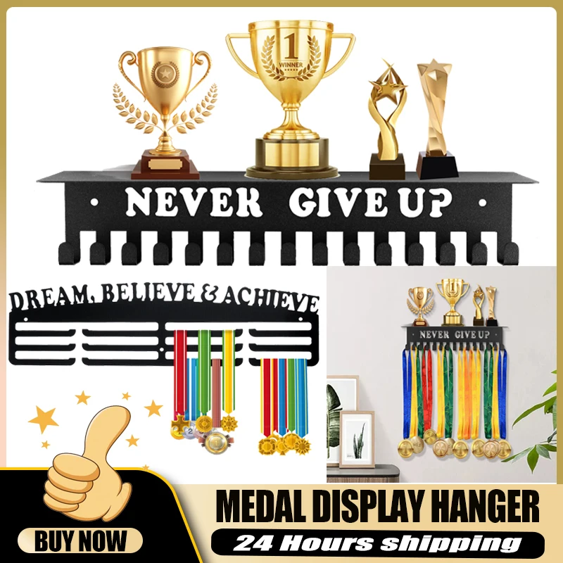 Medal-Hanger-Display-Metal-Trophy-Rack-Hanger-Holder-Organizer-Sports ...