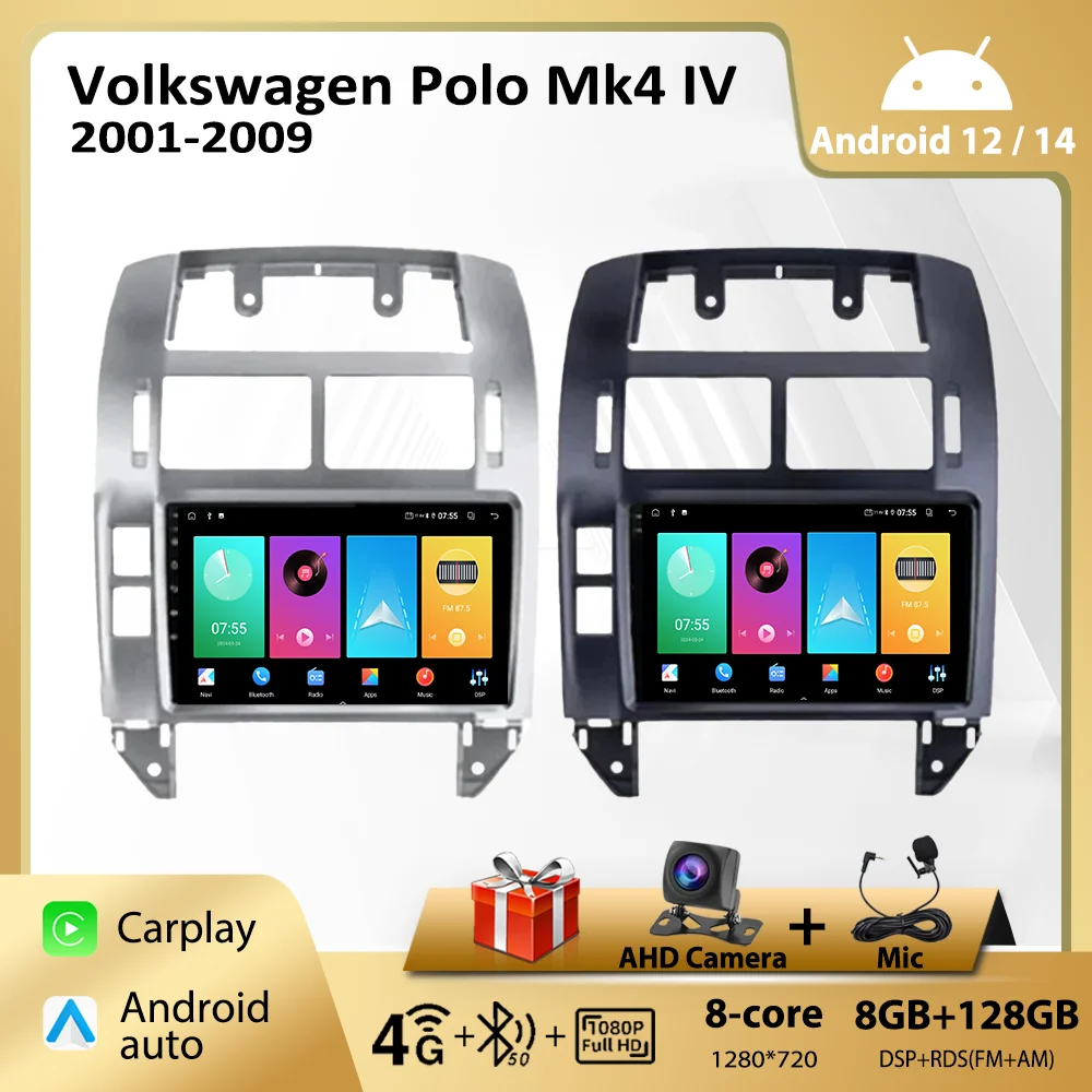 Multimedia Player For Volkswagen Polo Mk4 IV 2001 - 2009 Car Radio ...