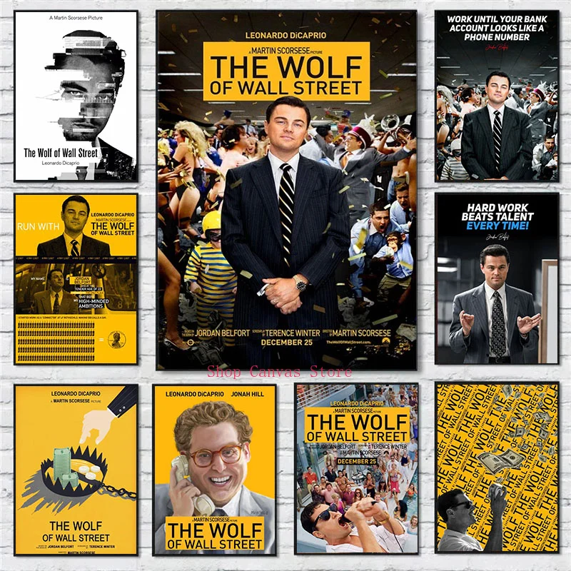 The-Wolf-of-Wall-Street-Posters-Modern-Inspirational-Movie-Canvas ...