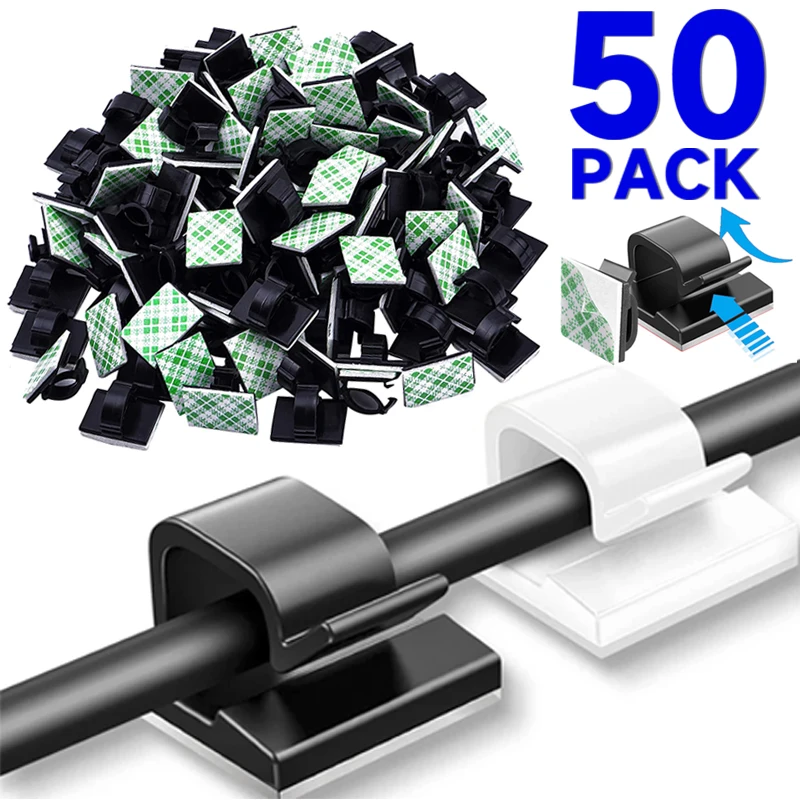 10-50Pcs-Cable-Organizer-Clips-for-USB-Charging-Data-Lines-Bobbin ...