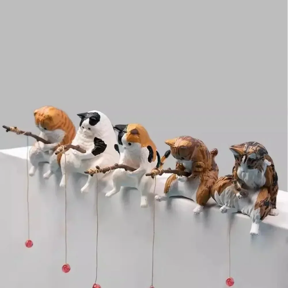 Hot-Cute-Fishing-Cat-Fishbowl-Fishing-Figure-Fisherman-Figurine-Fishing ...