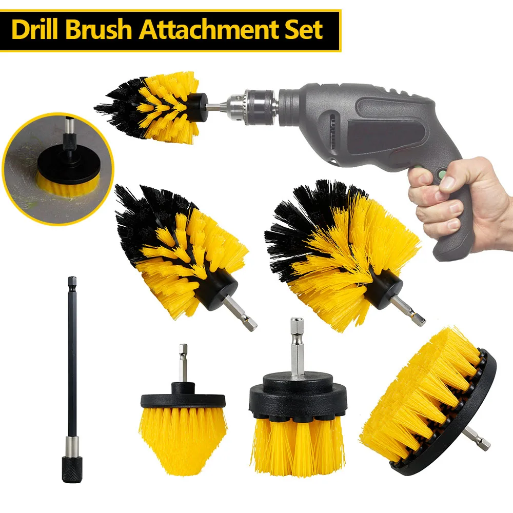 6Pcs-Drill-Brush-Attachment-Set-Multipurpose-Nylo-Electric-Cleaning ...