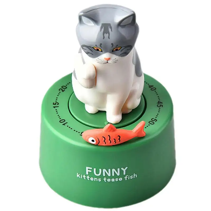 Timer Creative Cute Cat Mechanical Timer Kitchen Cooking Child Study ...
