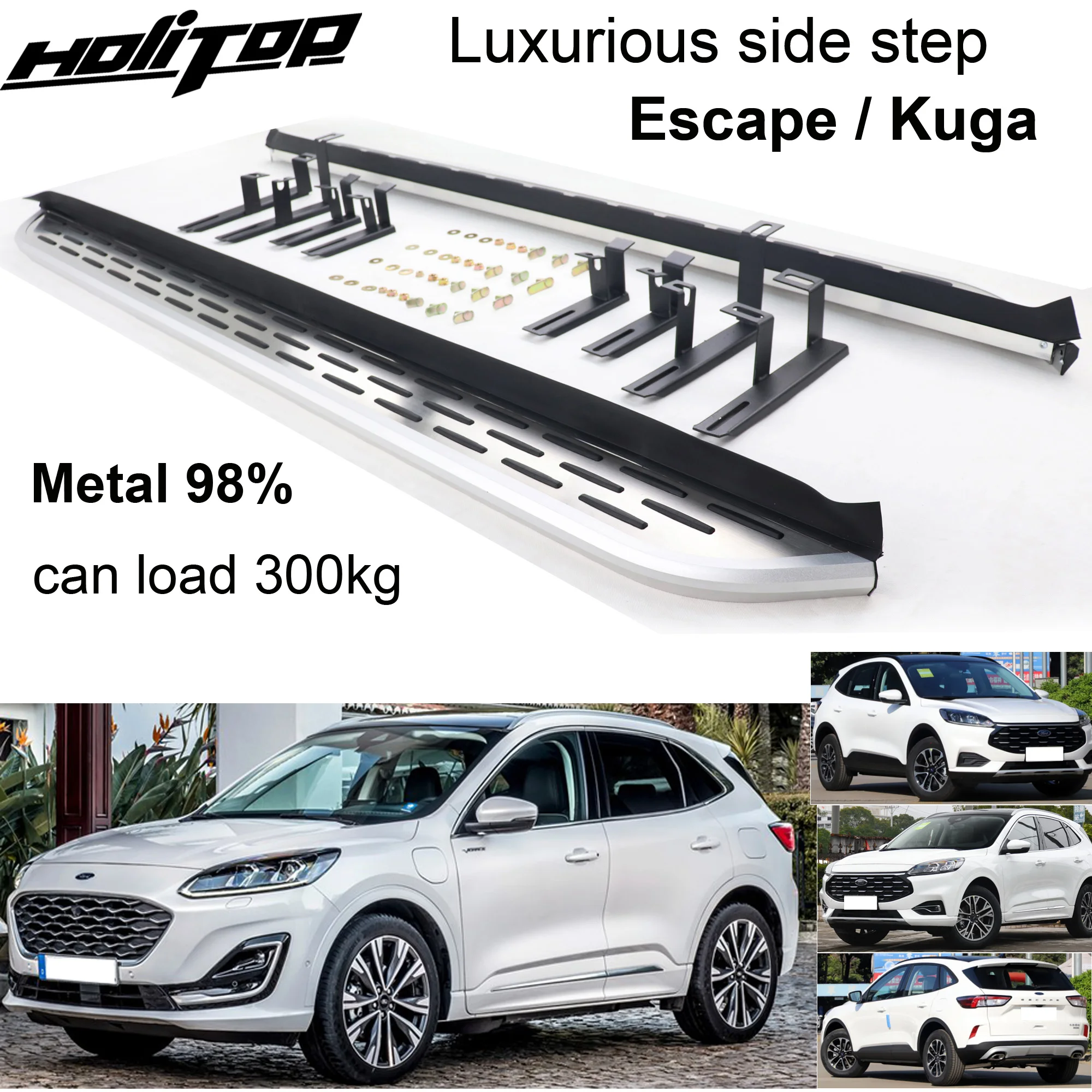 Luxurious running board foot pedal side step for Ford KUGA ESCAPE 2020 2021 2022 2023 2024 metal content 98 strong durable AliExpress
