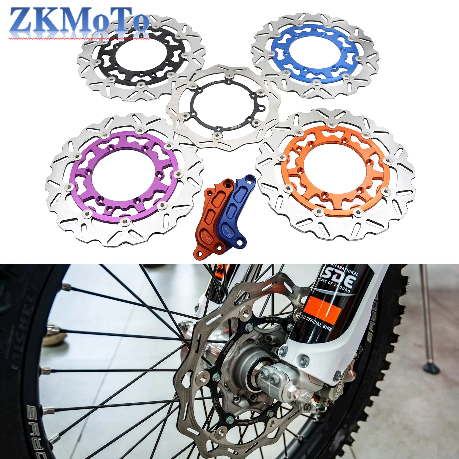 Motorcycle-320MM-260MM-Front-Floating-Brake-Disc-Rotor-Adaptor-For-KTM ...