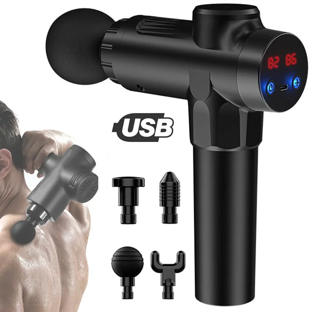 Massage-Gun-Massager-Lcd-Screen-99gears-9heads-Electric-Fascia-Gun-For ...