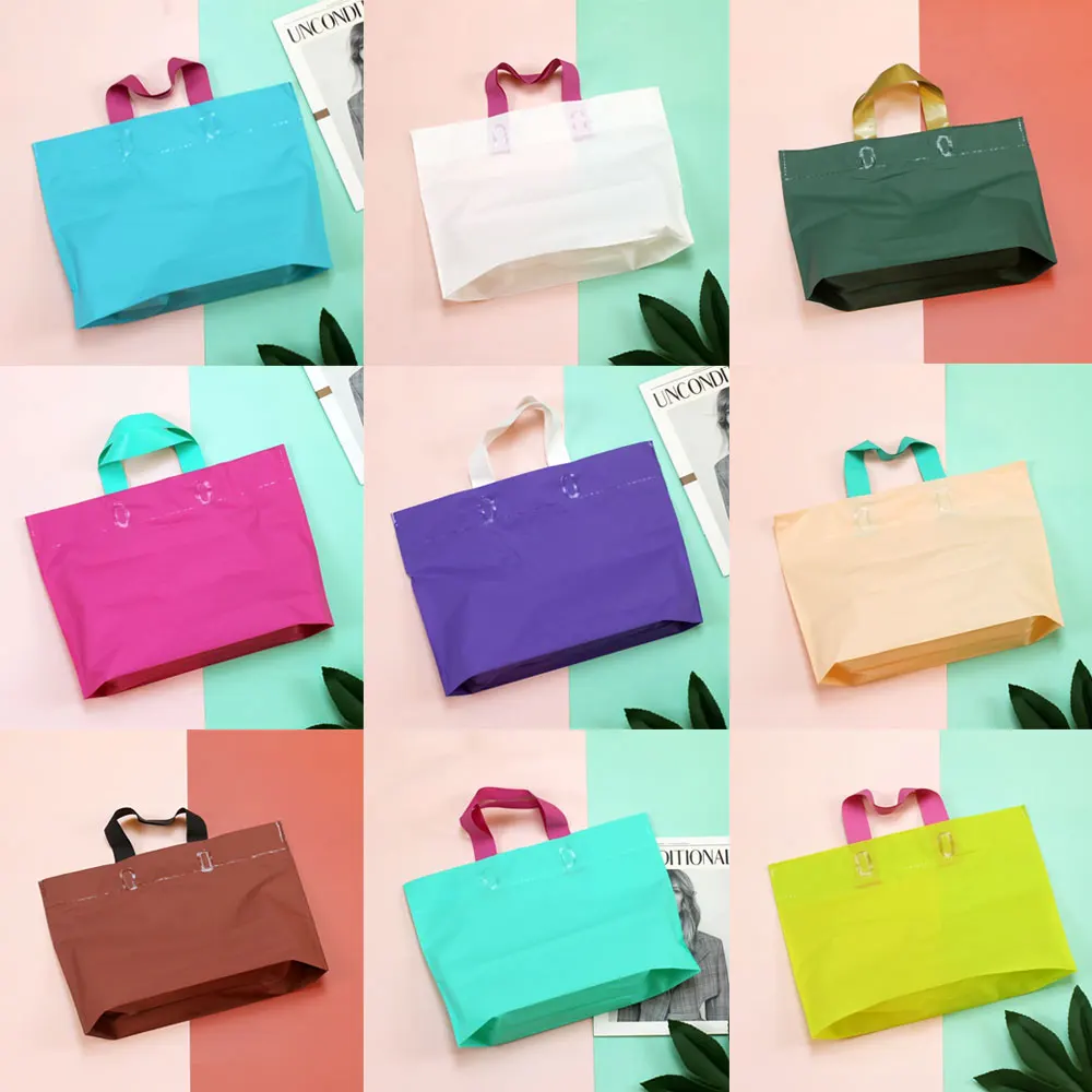 Two-tone-Color-Hand-Plastic-Bag-Clothing-Store-Shopping-Bag-Universal ...