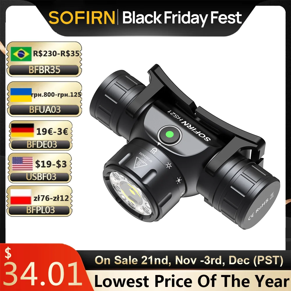Sofirn-HS21-2000lm-EDC-Headlamp-18650-USB-C-Rechargeable-Flashlight ...