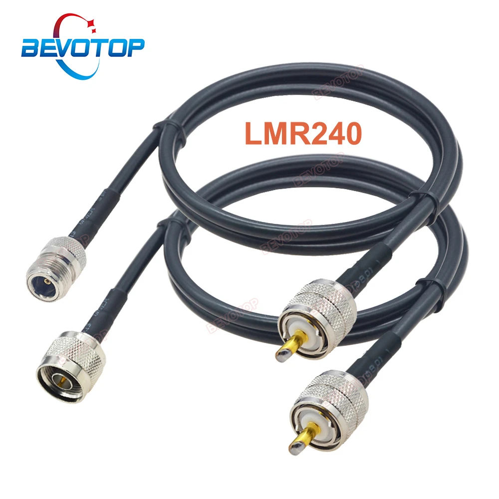 Rf Coaxial Lmr240 Pl259 Uhf Male To N Male / Female Connector Cable Low ...