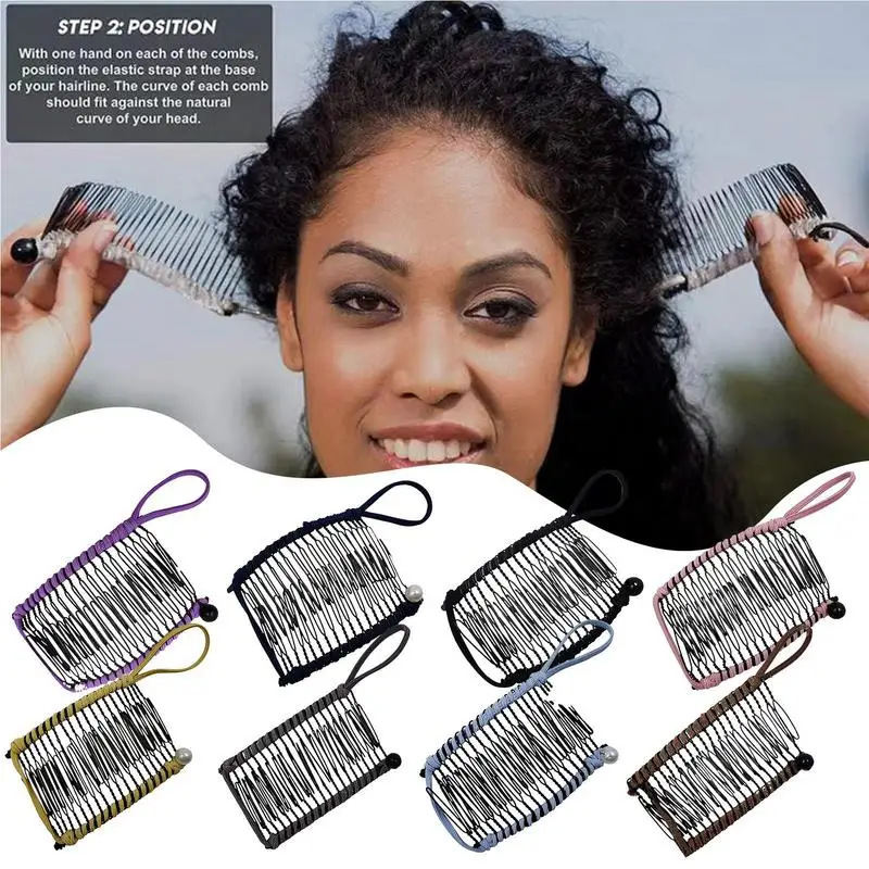 Pinza-de-pelo-de-pl-tano-Vintage-para-mujer-peine-de-pelo-perezoso-Clip ...