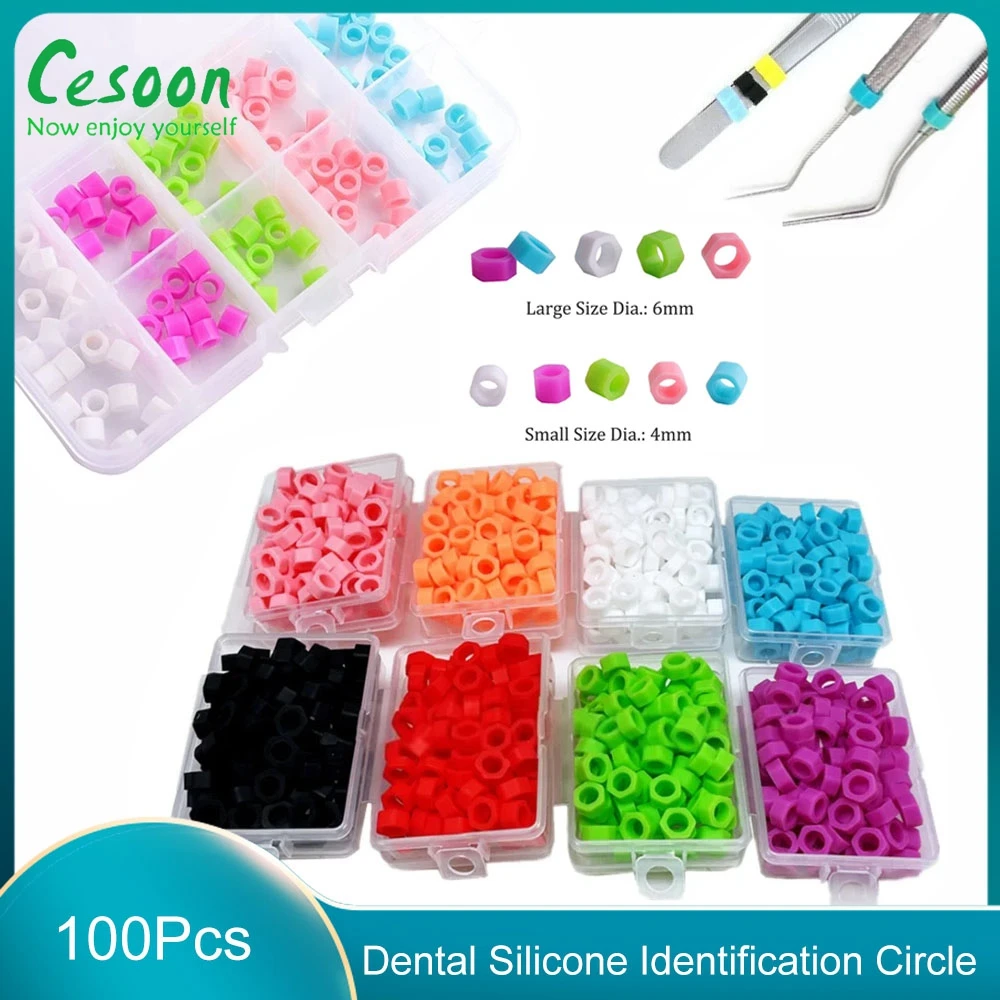 100Pcs-Dental-Silicone-Identification-Circle-Instrument-Color-Code ...