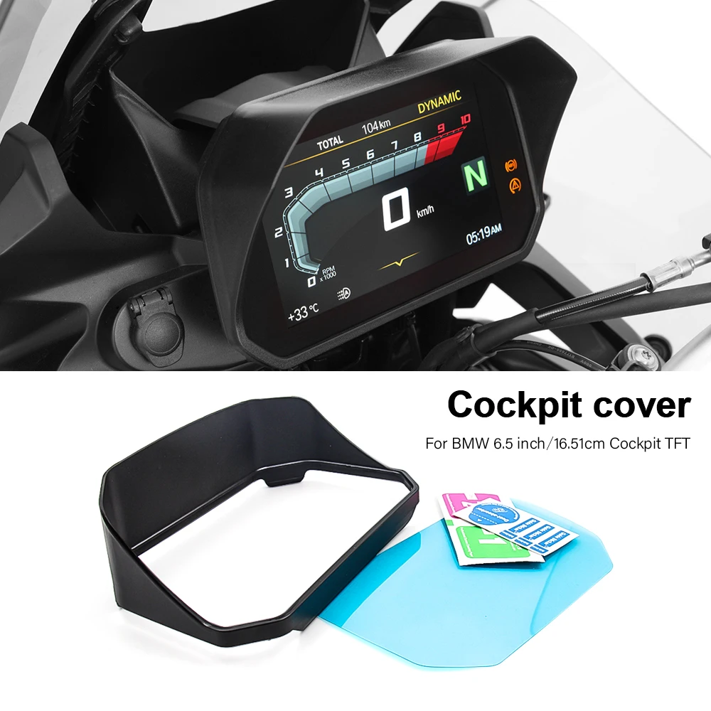 For-BMW-Cockpit-TFT-6-5-inch-16-51cm-Glare-Protection-Cover-R1300GS ...