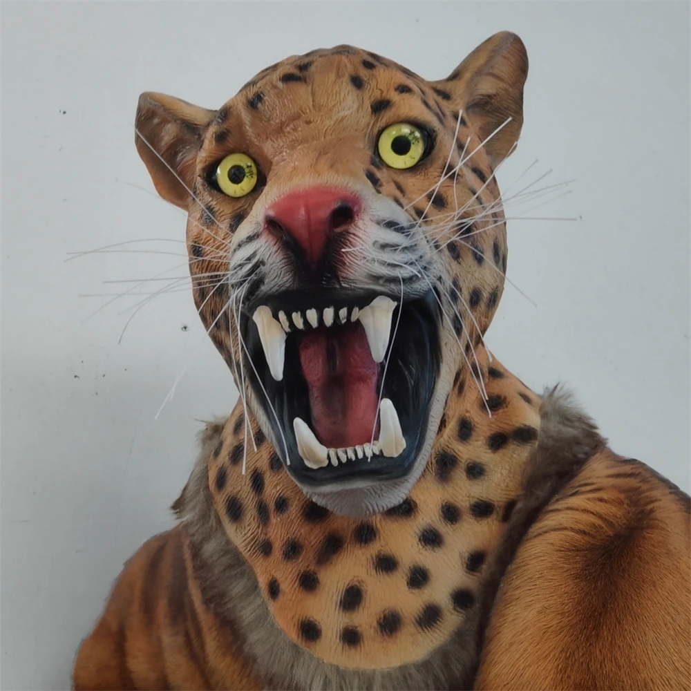 1PC-Realistic-Jungle-Overlord-Leopard-Mask-Animal-Mask-Halloween ...