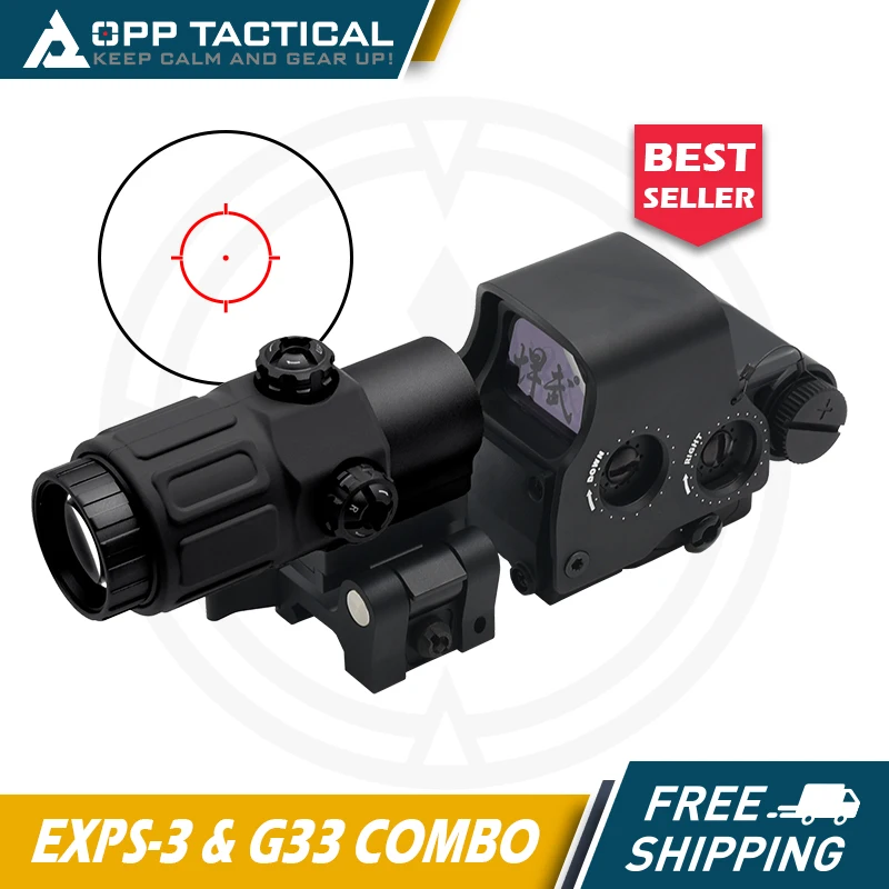 Holy-Warrior-EXPS3-Holographic-Red-Dot-Sight-with-G33-3X-Magnifier-with ...